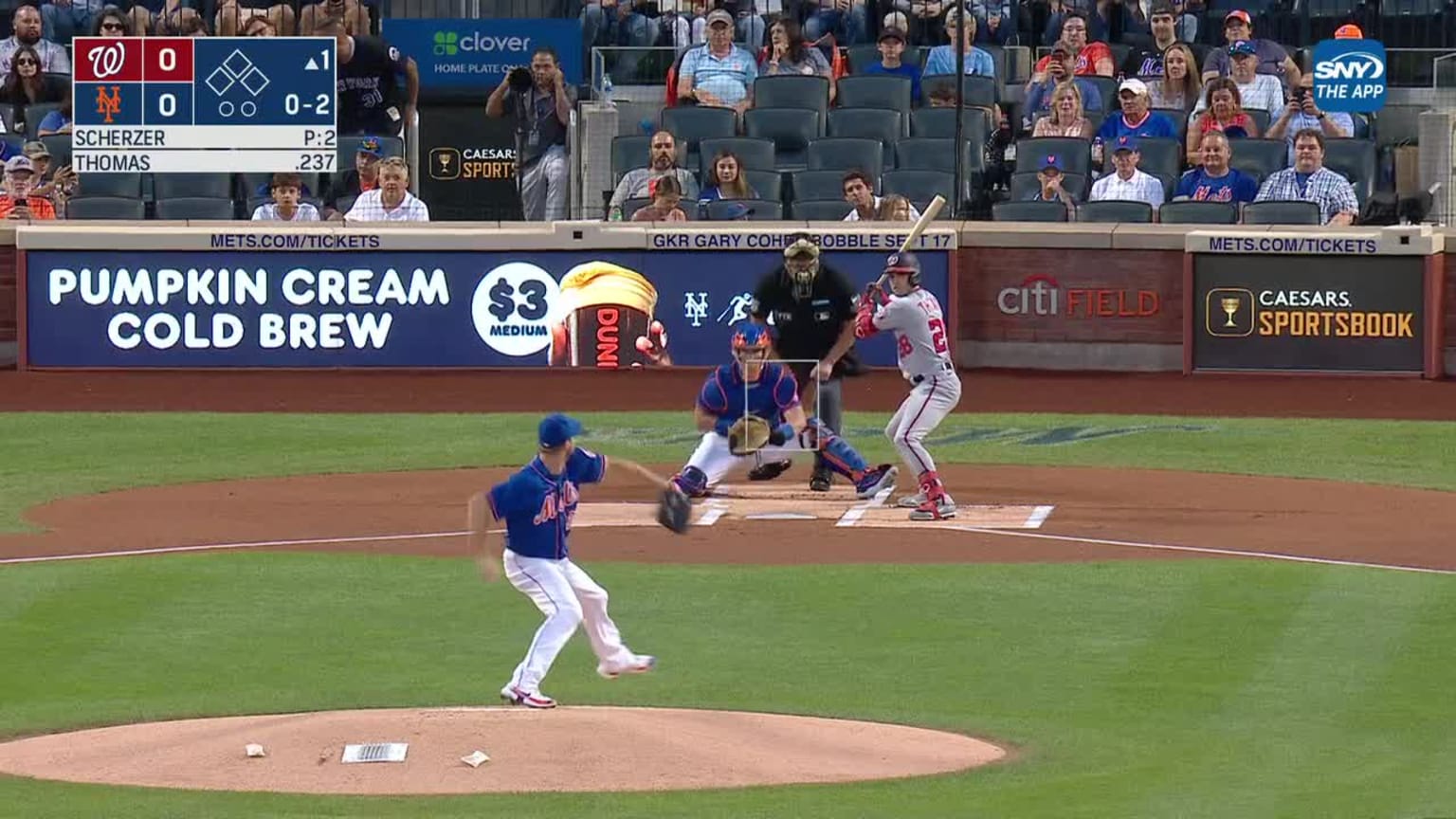 Max Scherzer Ball to Lane Thomas | 09/03/2022 | MLB.com