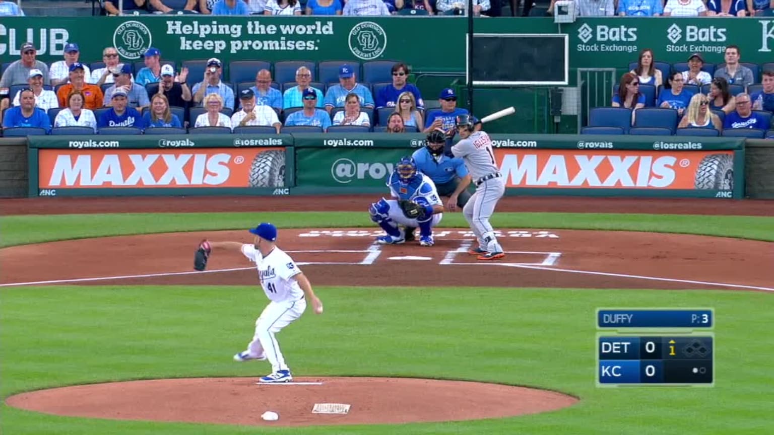 Danny Duffy Ball to Jose Iglesias | 06/16/2016 | Baltimore Orioles