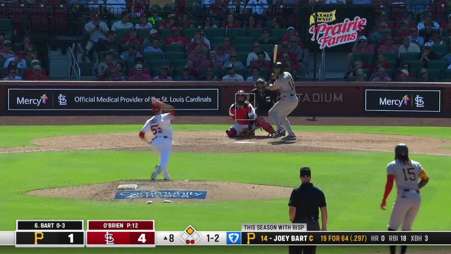 Joey Bart grounds out, first baseman Willson Contreras to pitcher Riley ...