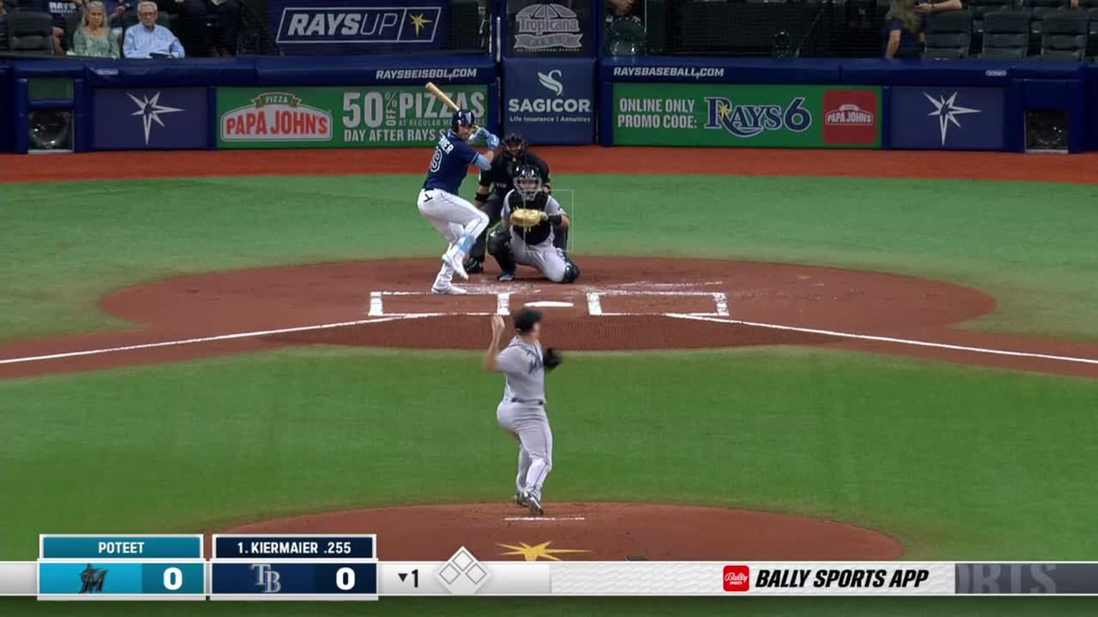 Cody Poteet Ball to Kevin Kiermaier | 05/25/2022 | MLB.com
