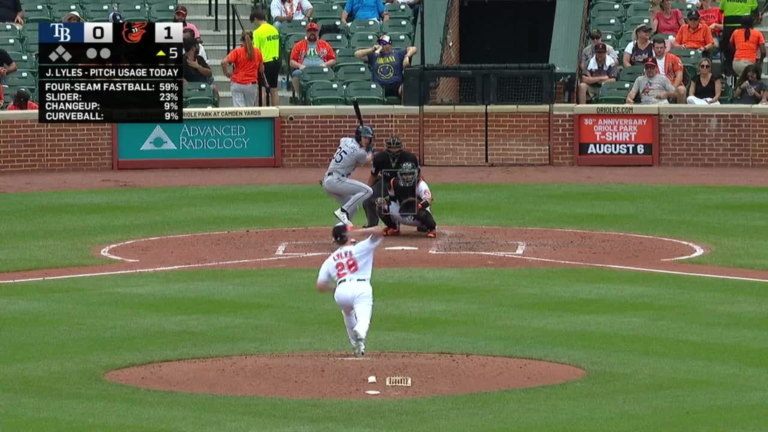 Jordan Lyles Ball to Brett Phillips | 07/28/2022 | MLB.com