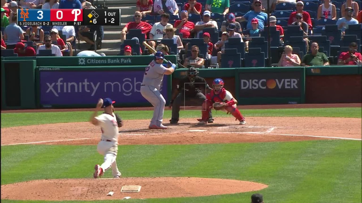 Zack Wheeler Ball to Daniel Vogelbach | 08/20/2022 | MLB.com