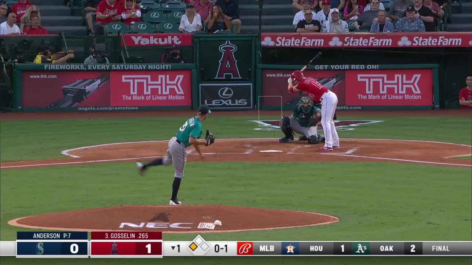 Tyler Anderson Ball to Phil Gosselin | 09/25/2021 | Cincinnati Reds