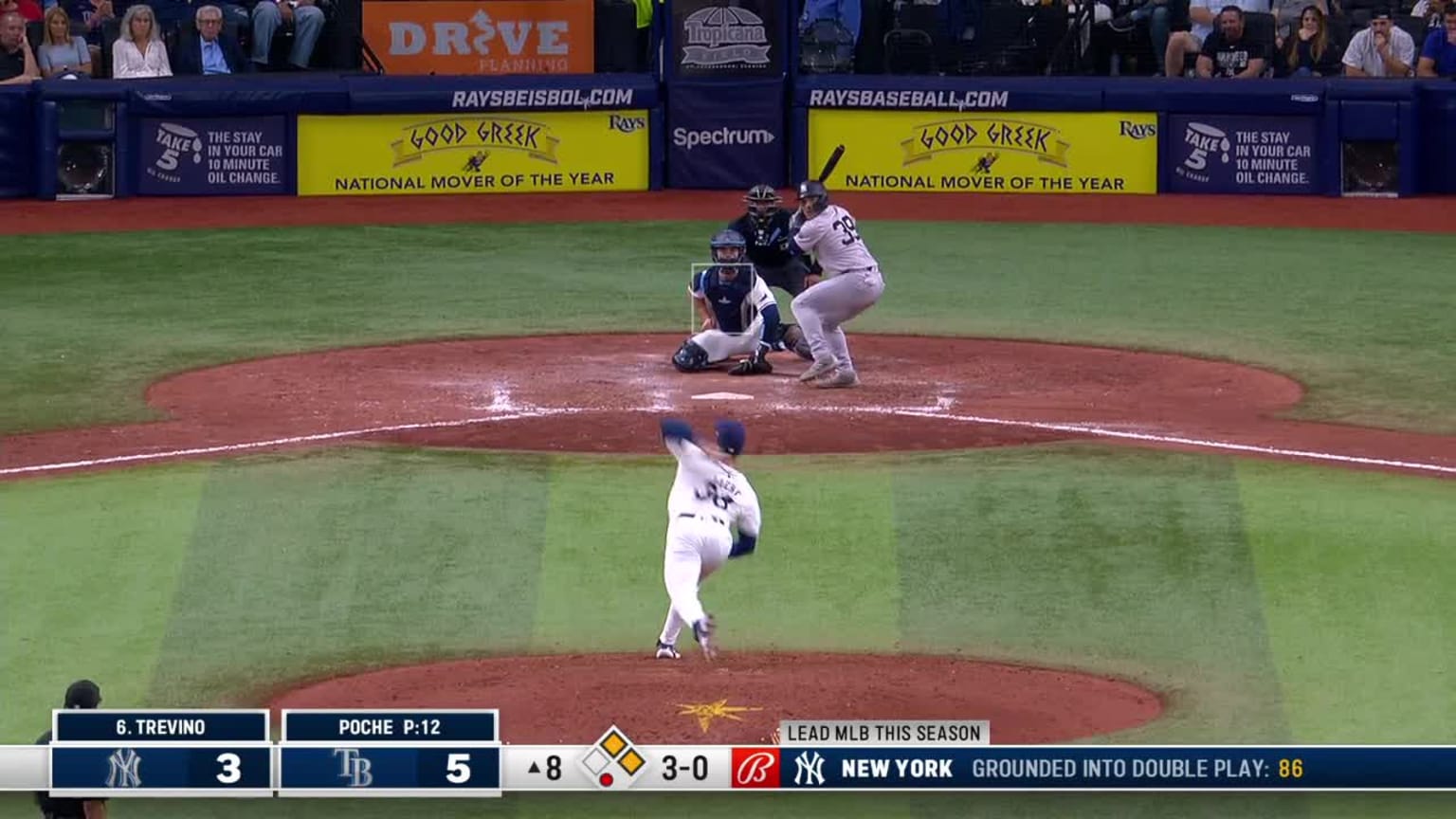 Colin Poche Called Strike to Jose Trevino | 07/11/2024 | MLB.com