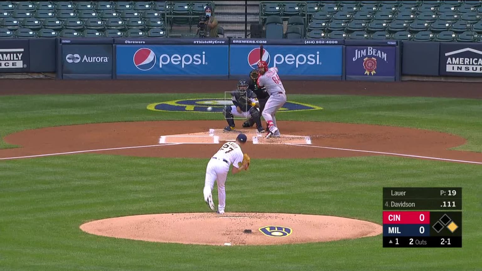 Matt Davidson singles on a fly ball to right fielder Mark Mathias. Nick ...