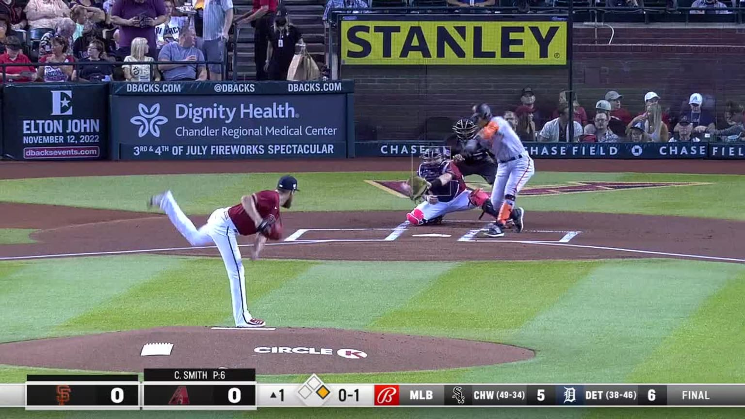 Caleb Smith Swinging Strike to Thairo Estrada | 07/04/2021 | New York ...