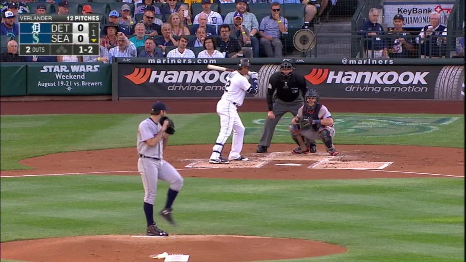 Justin Verlander Foul to Robinson Cano | 08/10/2016 | Chicago White Sox