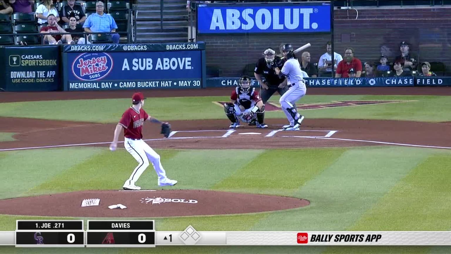 Zach Davies Ball to Connor Joe | 05/07/2022 | Cincinnati Reds