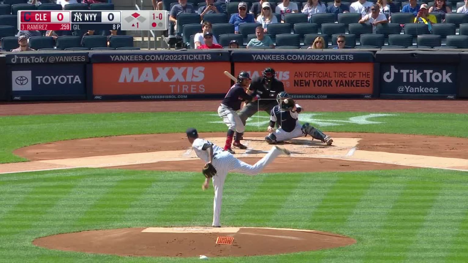 Luis Gil Ball to Jose Ramirez | 09/18/2021 | Kansas City Royals