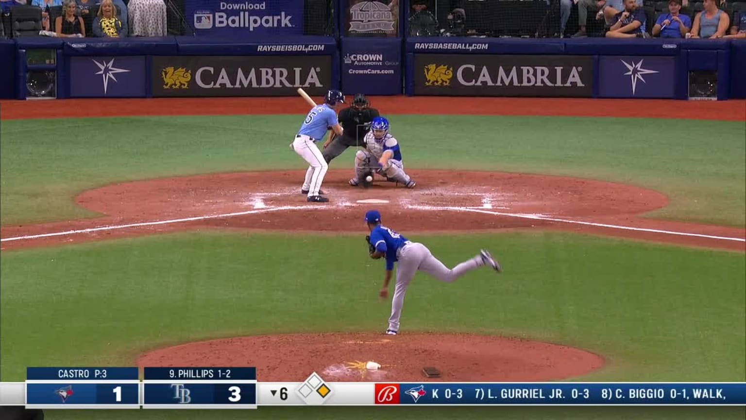 Anthony Castro Ball to Brett Phillips | 07/09/2021 | Kansas City Royals