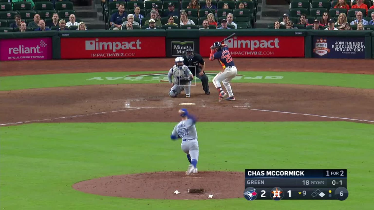 Chad Green Called Strike to Chas McCormick | 04/02/2024 | Toronto Blue Jays