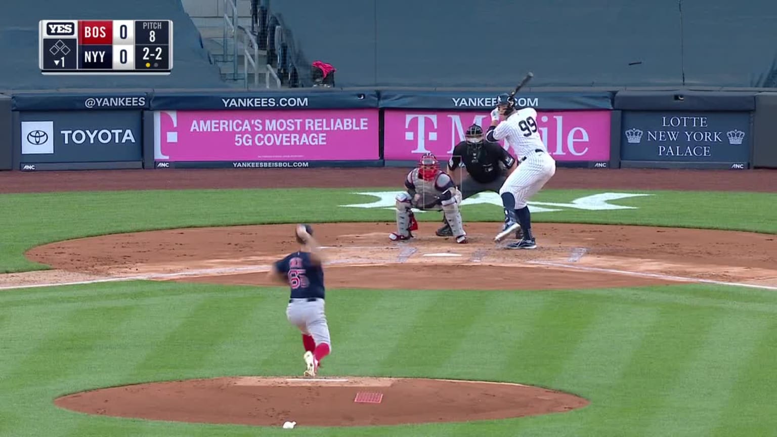 Ryan Weber Ball to Aaron Judge | 07/31/2020 | Cincinnati Reds