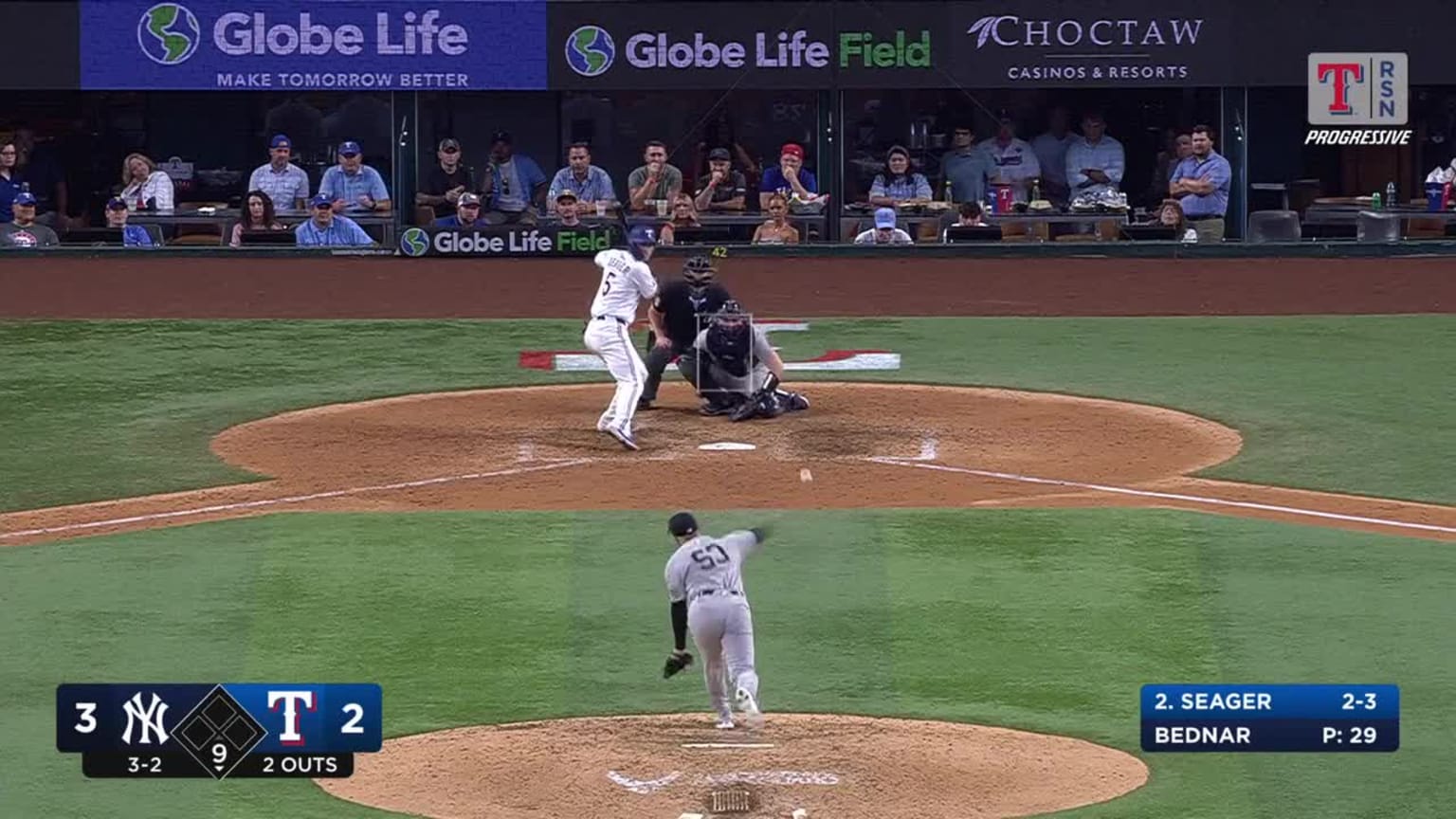 Corey Seager walks. | 08/06/2025 | MLB.com