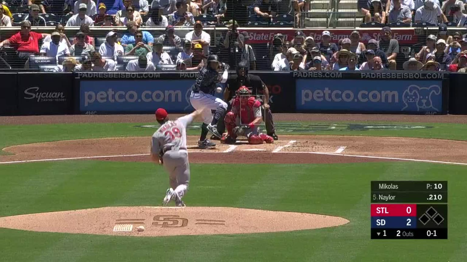 Miles Mikolas Foul to Josh Naylor | 06/30/2019 | MLB.com