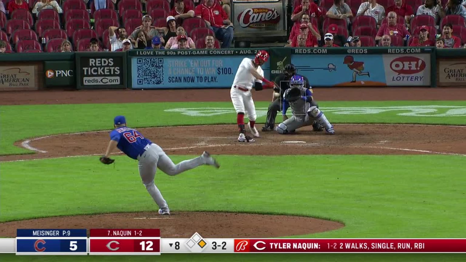 Ryan Meisinger Foul to Tyler Naquin | 08/16/2021 | MLB.com