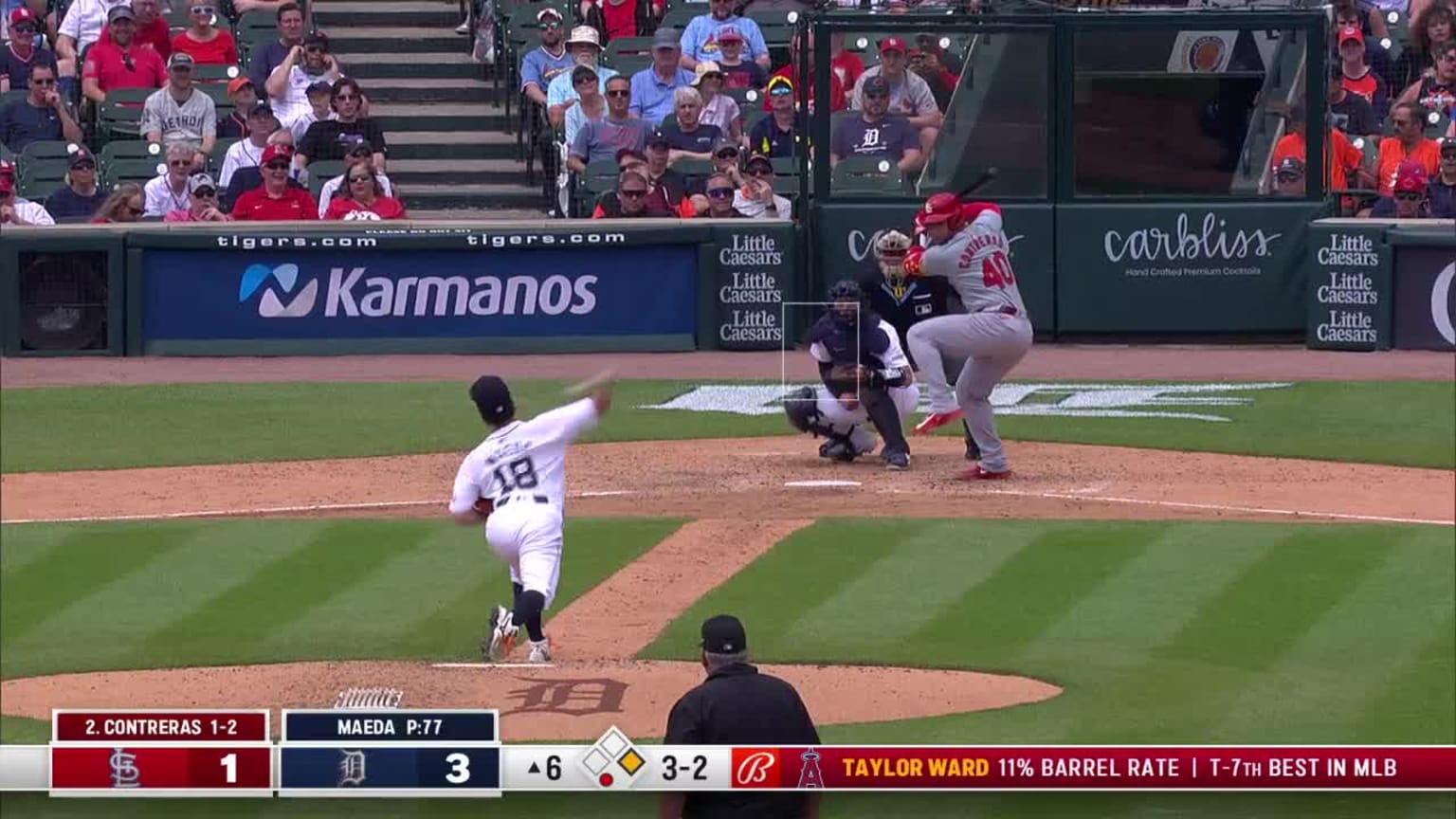 Willson Contreras strikes out swinging and Michael Siani caught ...