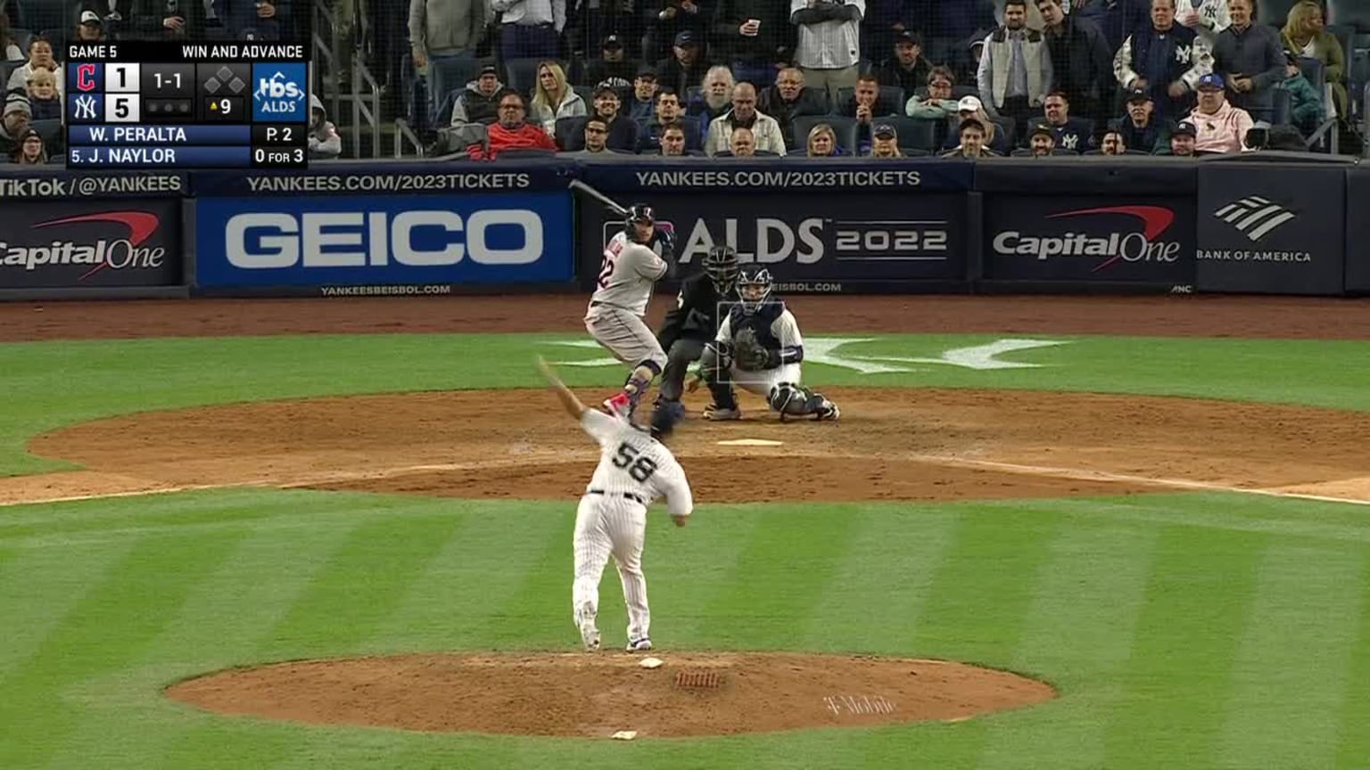 Josh Naylor grounds out to first baseman Anthony Rizzo. | 10/18/2022 ...