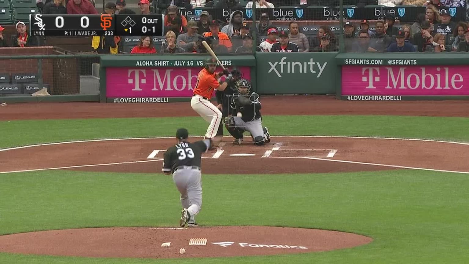 Lance Lynn Ball to LaMonte Wade Jr. | 07/01/2022 | Philadelphia Phillies