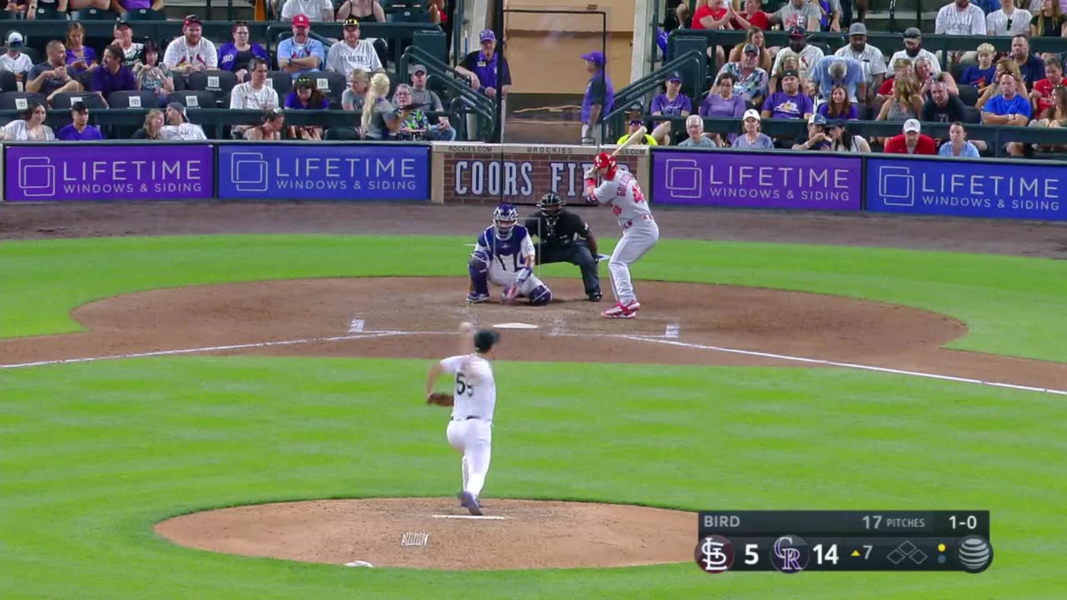 Jake Bird Ball to Paul Goldschmidt | 08/09/2022 | MLB.com