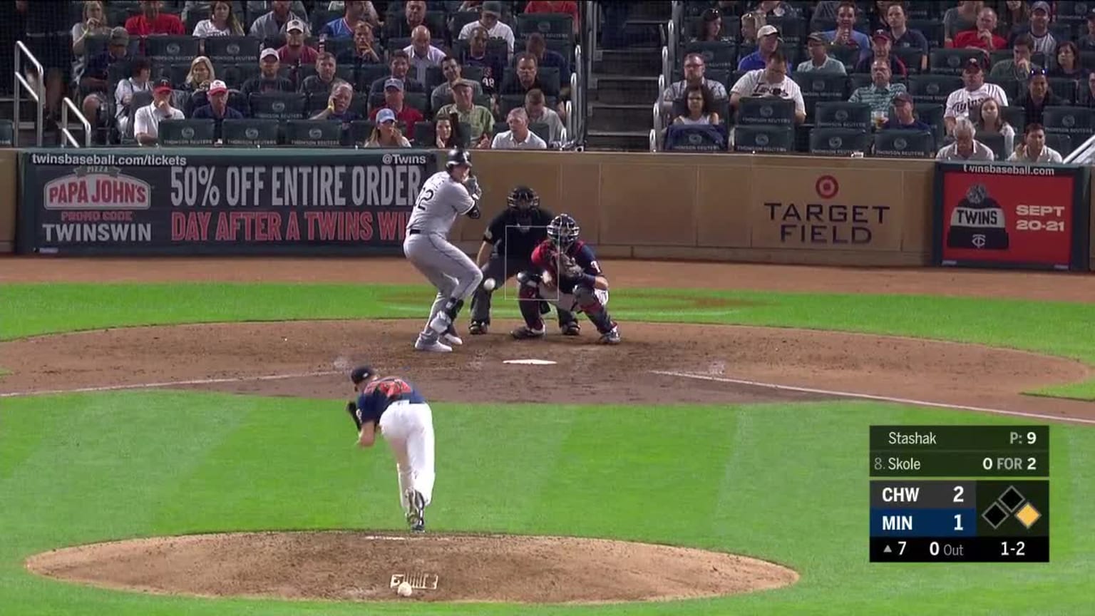 Matt Skole strikes out swinging. | 09/18/2019 | Atlanta Braves