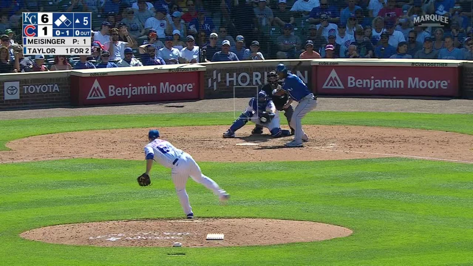 Ryan Meisinger Bola mala to Michael A. Taylor | 22/08/2021 | Los ...