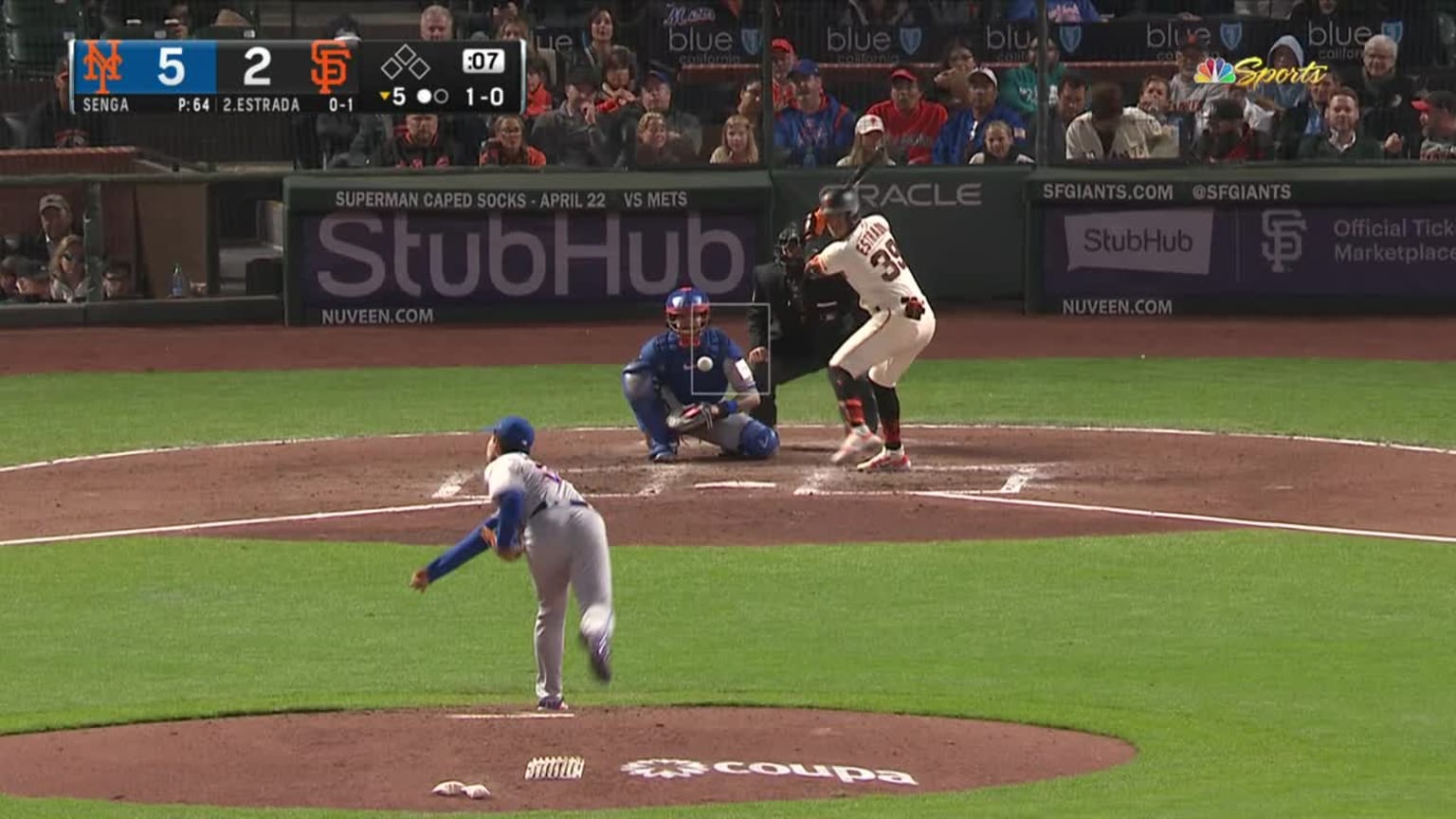 Kodai Senga Ball to Thairo Estrada | 04/20/2023 | MLB.com