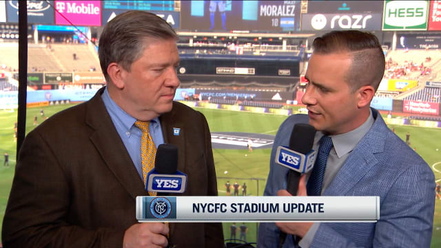 Ian Joy gives an NYCFC stadium update | 07/25/2021 | YES Network
