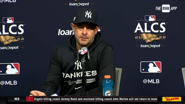 Aaron Boone on Yankees' 4-2 loss to Astros in Game 1 of ALCS | 10/20 ...