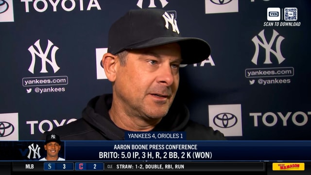Aaron Boone on Jhony Brito's second start of the season | 04/09/2023 ...