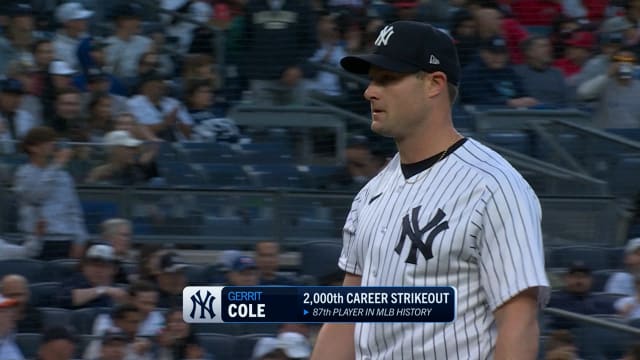 Gerrit Cole collects his 2,000th strikeout | 05/24/2023 | YES Network