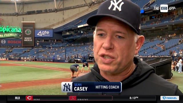 Sean Casey talks batting performance | 08/26/2023 | YES Network