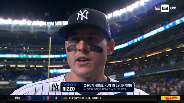 Anthony Rizzo talks about two-run homer in Yankees' win | 04/24/2024 ...