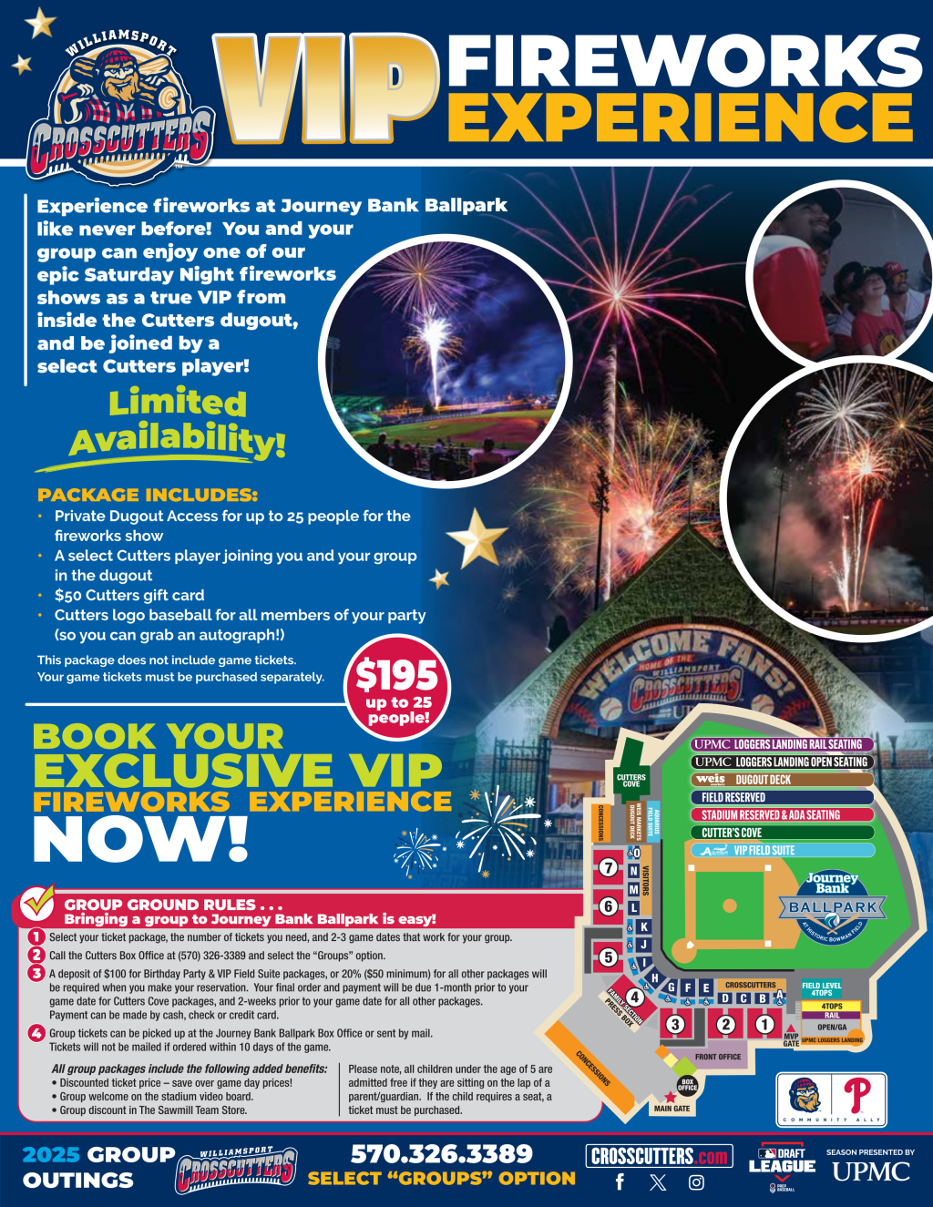 VIP Fireworks | Williamsport Crosscutters