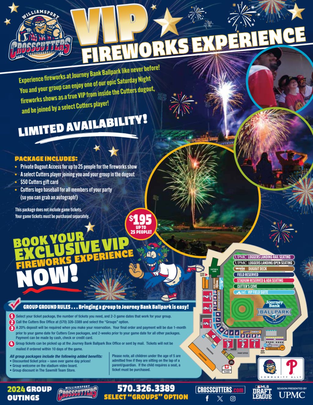 VIP Fireworks | Williamsport Crosscutters